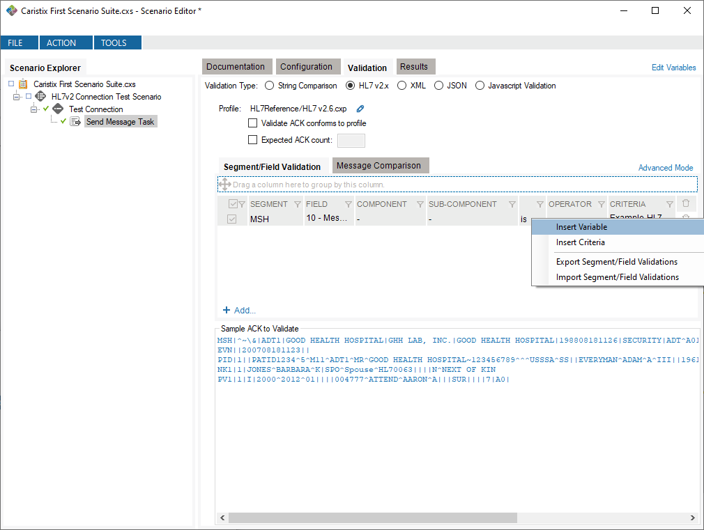 Getting Started with Caristix Test - Caristix